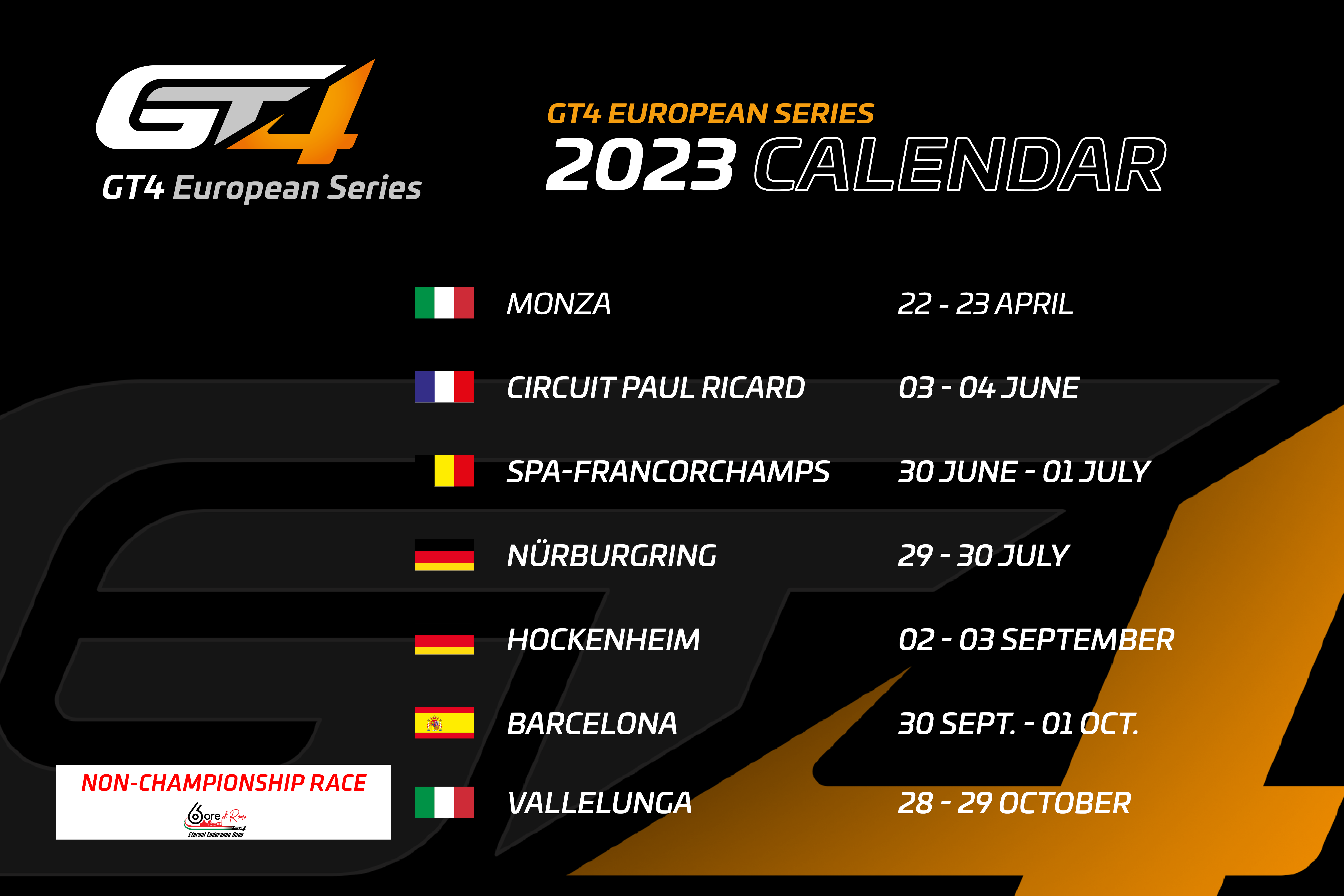 SRO Motorsports Group announces calendar changes for 2023 European ...