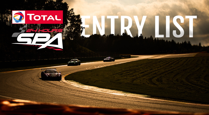 Total 24 Hours of Spa presents 56-car entry list for upcoming autumn ...