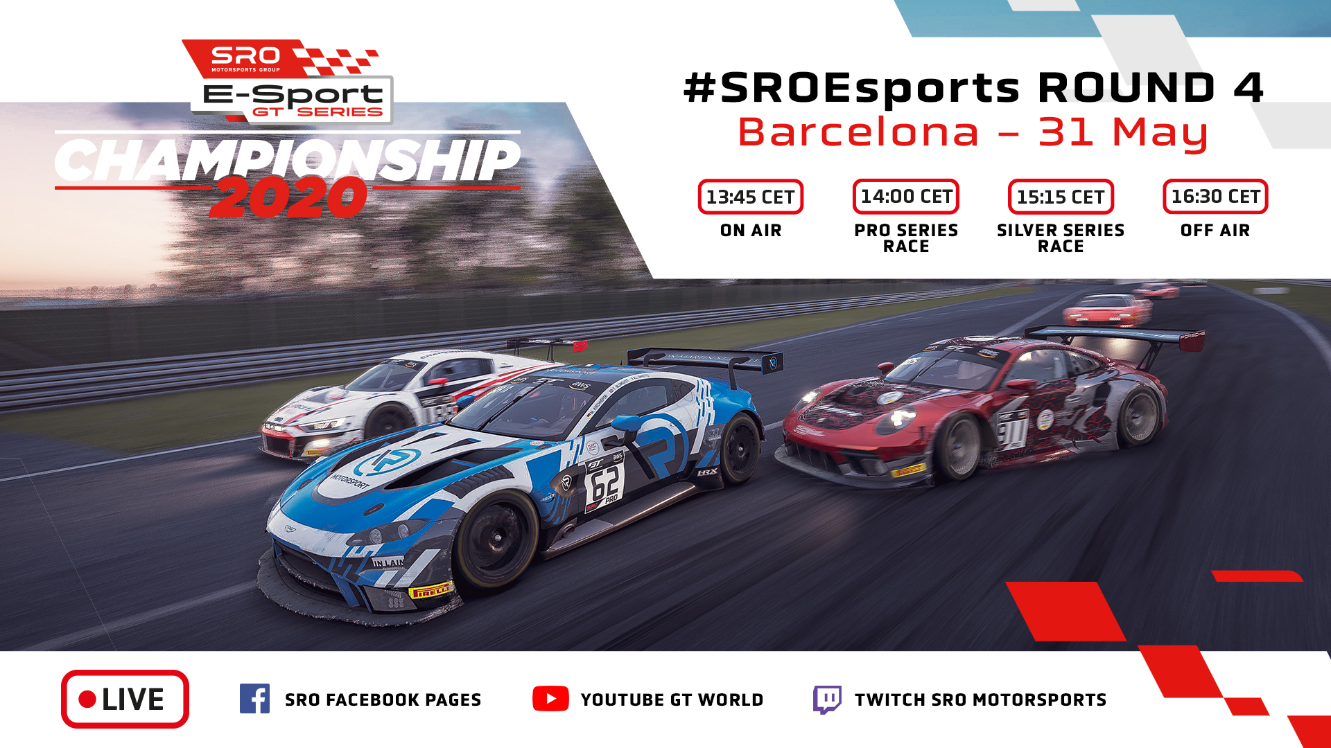 Action-packed weekend in store as SRO E-Sport GT Series enters crucial ...