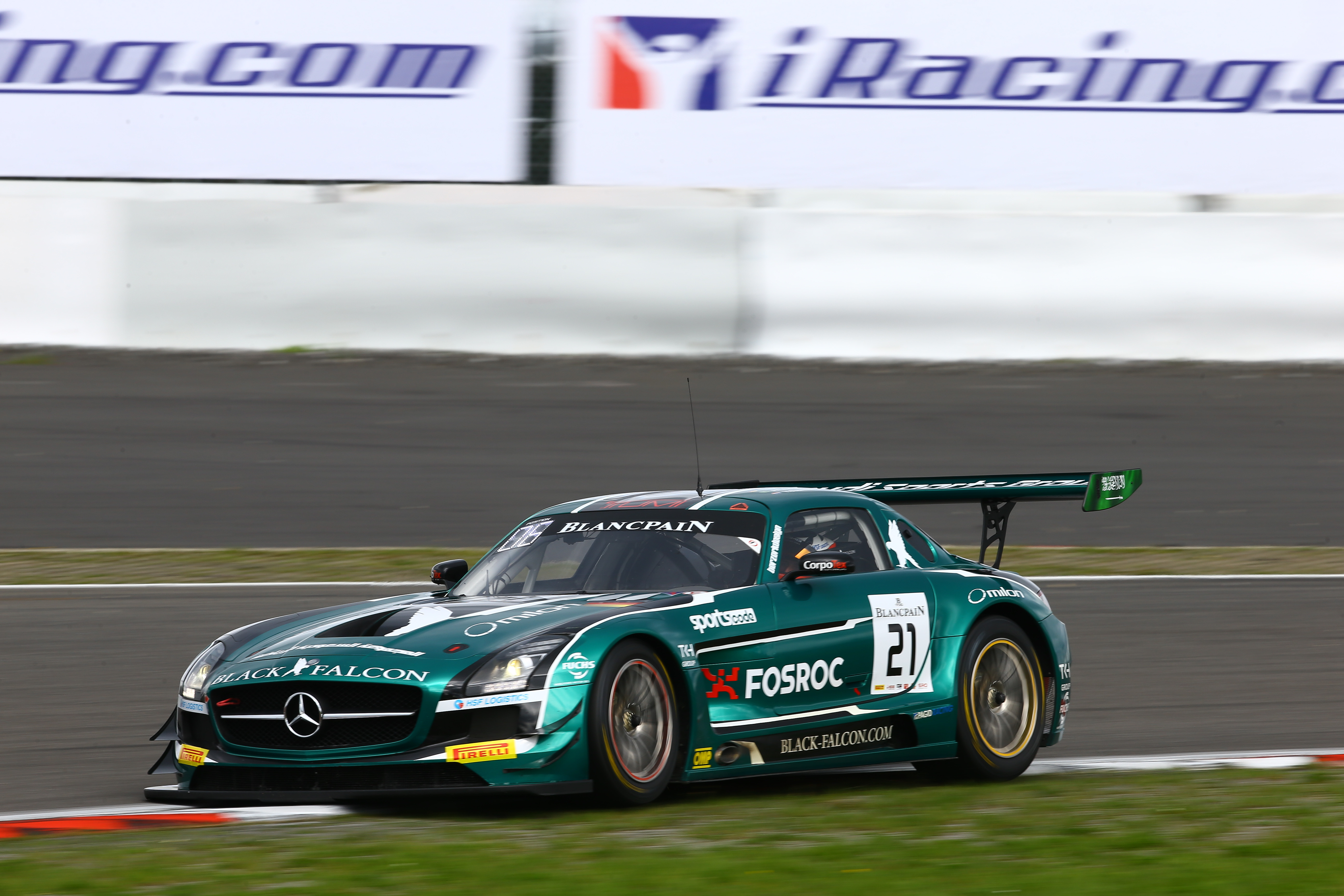 Pre-Qualifying Nürburgring : Hubert Haupt Black Falcon Mercedes SLS AMG ...