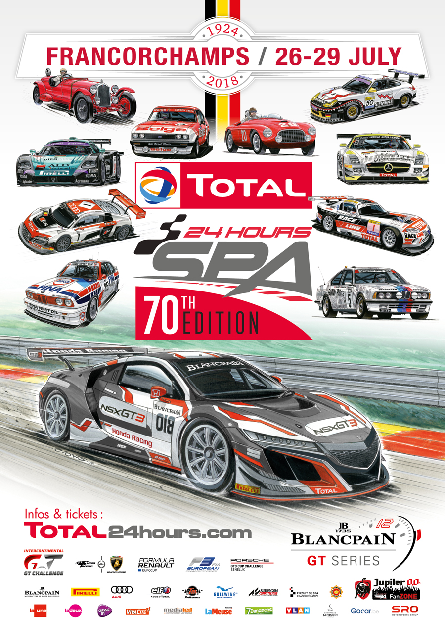 Total 24 Hours of Spa celebrates 70th edition with birthday card ...